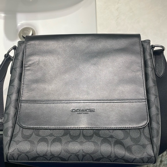 Coach | Bags | Houston Map Bag In Signature Leather | Poshmark